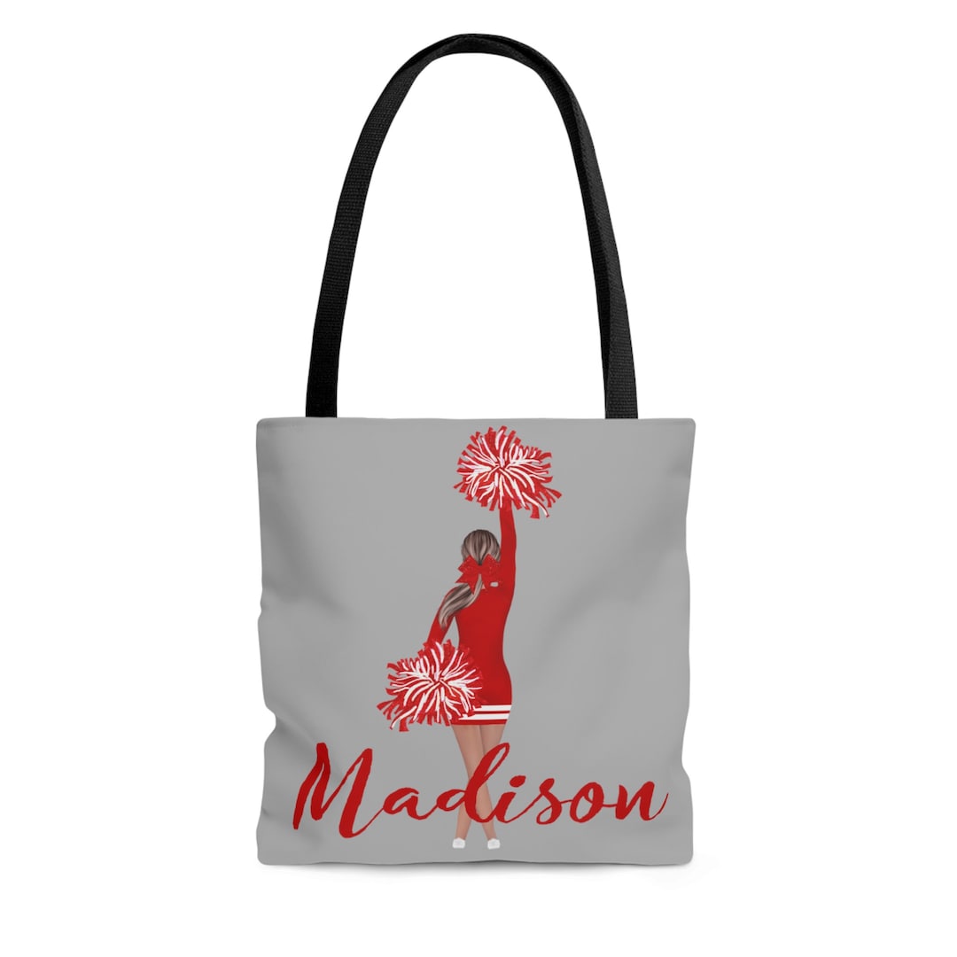 Custom Cheerleader Tote Bag, Cheerleading Tote Bag Gift, Personalized ...