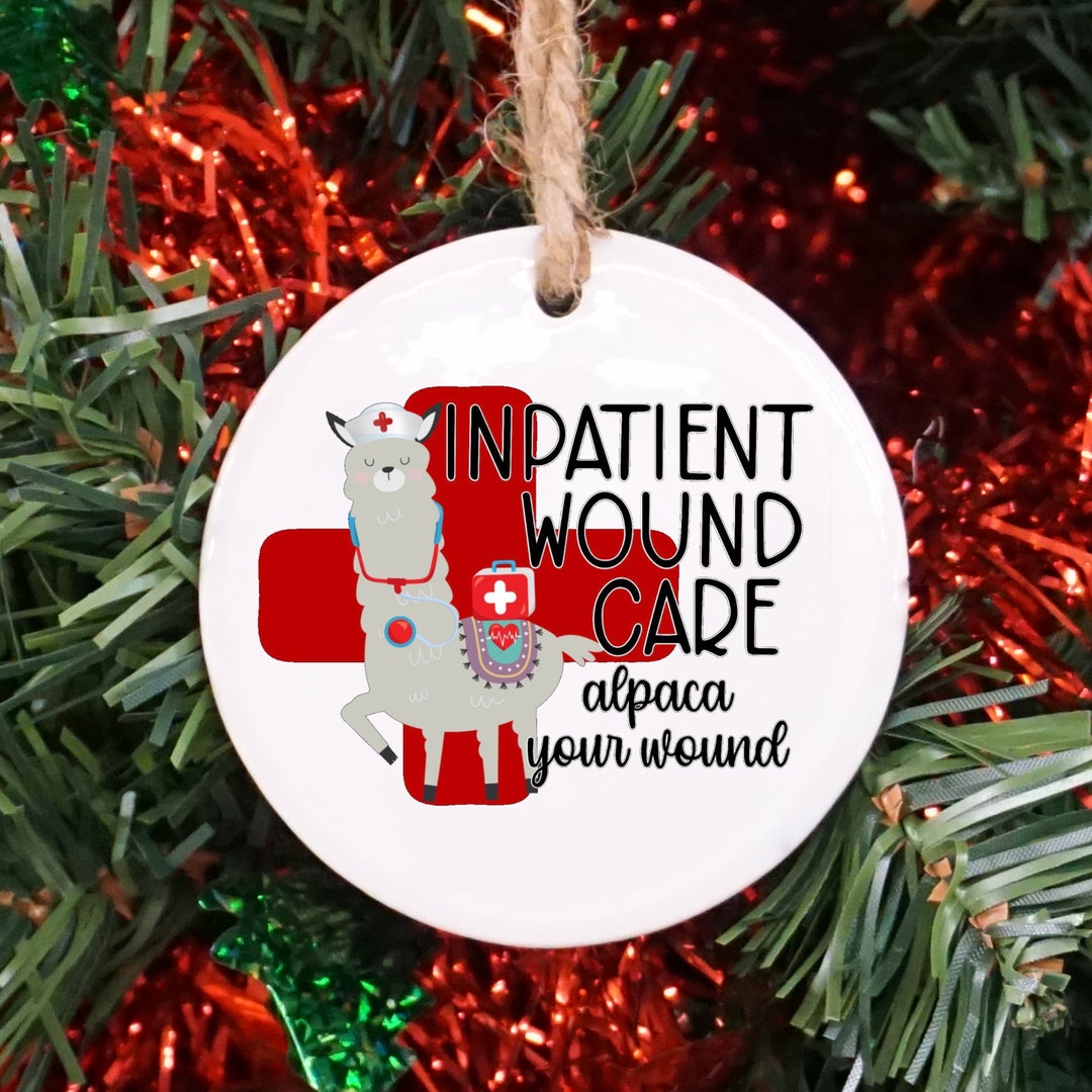 Wound Care Nurse Christmas Ornament, Custom Ostomy Wound Care Nurse ...