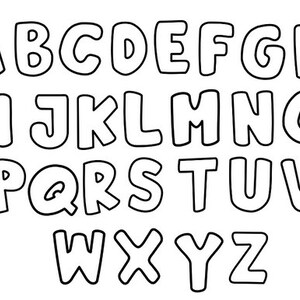 Uppercase Letters A-Z26 Pages PDF Alphabet Files for - Etsy