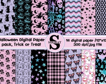 Halloween Pink Wallpaper - Etsy