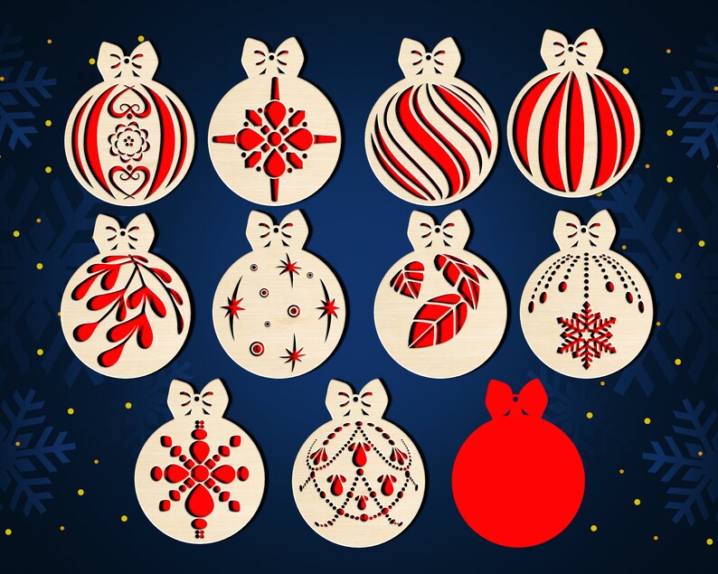 Christmas Balls Svg, Bundle, Christmas Decorations, Ornaments SVG Cut ...