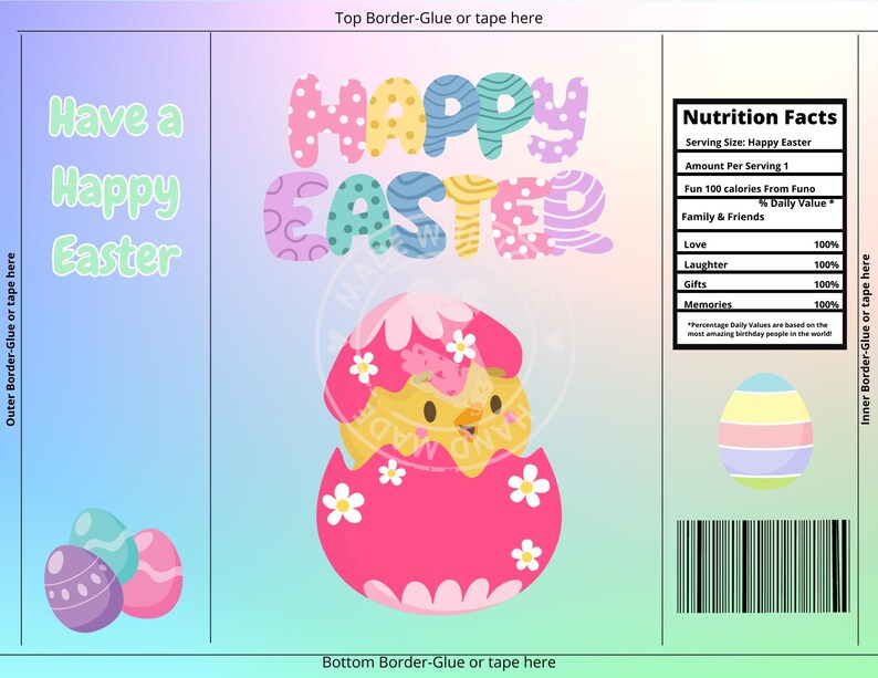 Easter Chip Bags PNG - Etsy