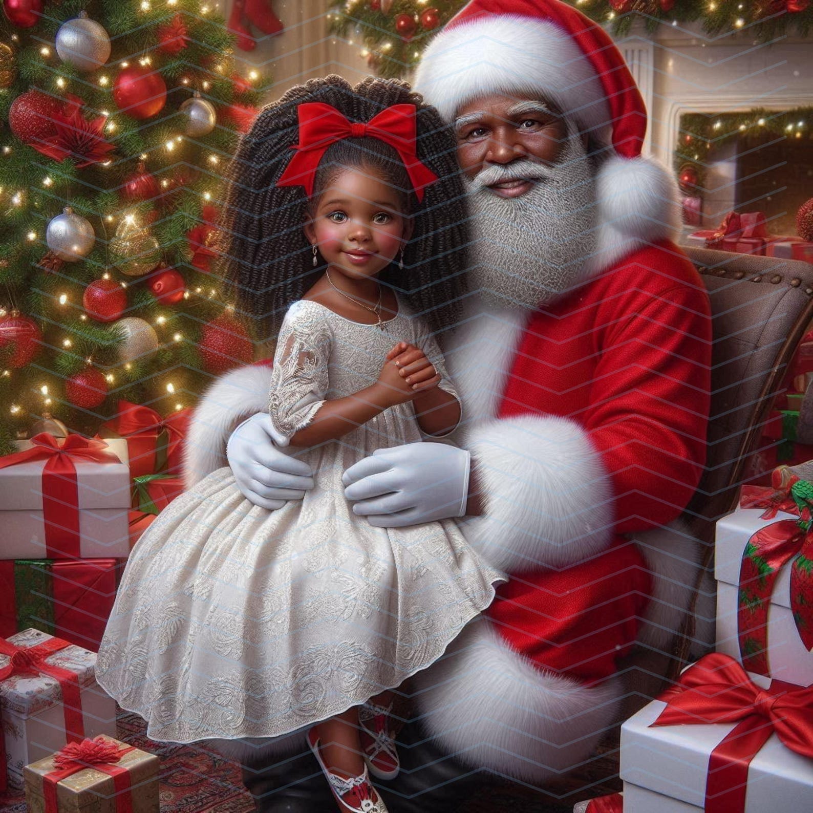 African American Santa, Black Santa, Christmas Png Designs - Etsy