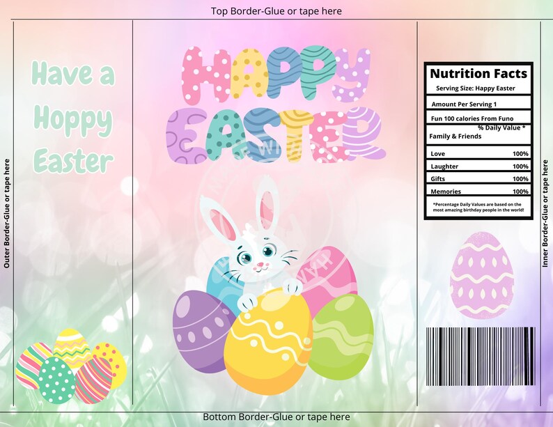 Easter Chip Bags PNG - Etsy