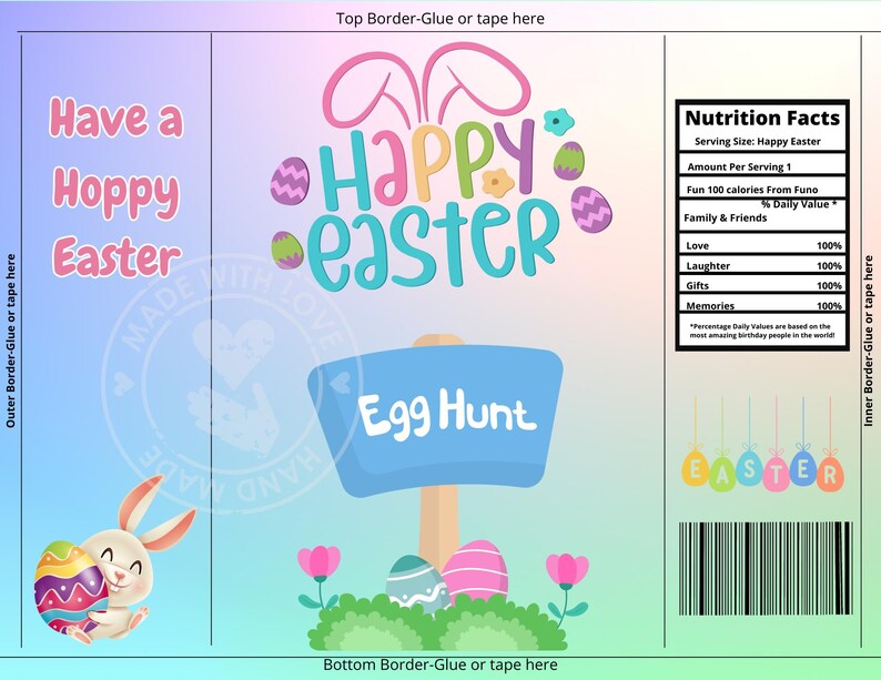 Easter Chip Bags PNG - Etsy