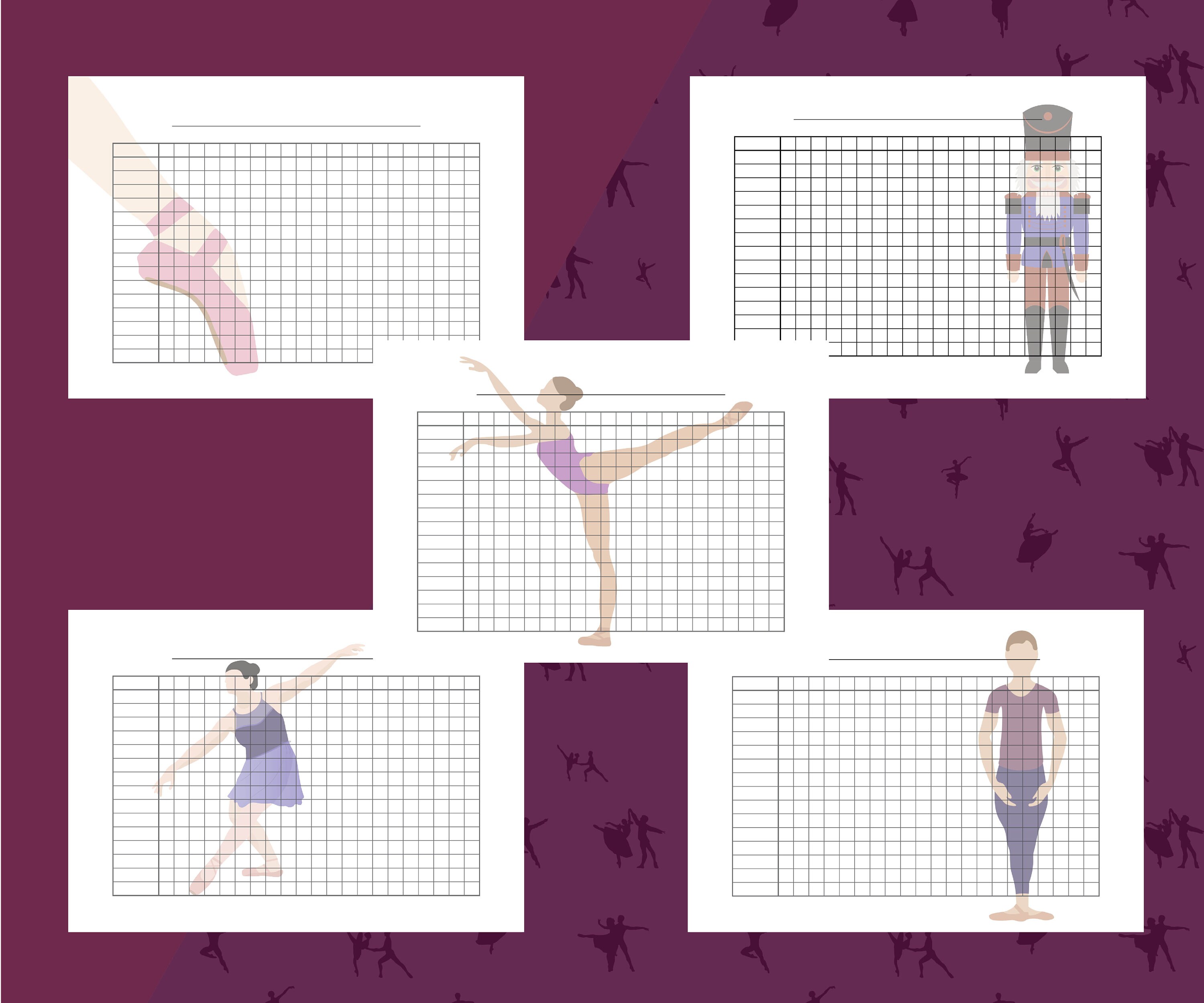 Ballet Class Register Digital Download Printables Dance Teacher ...