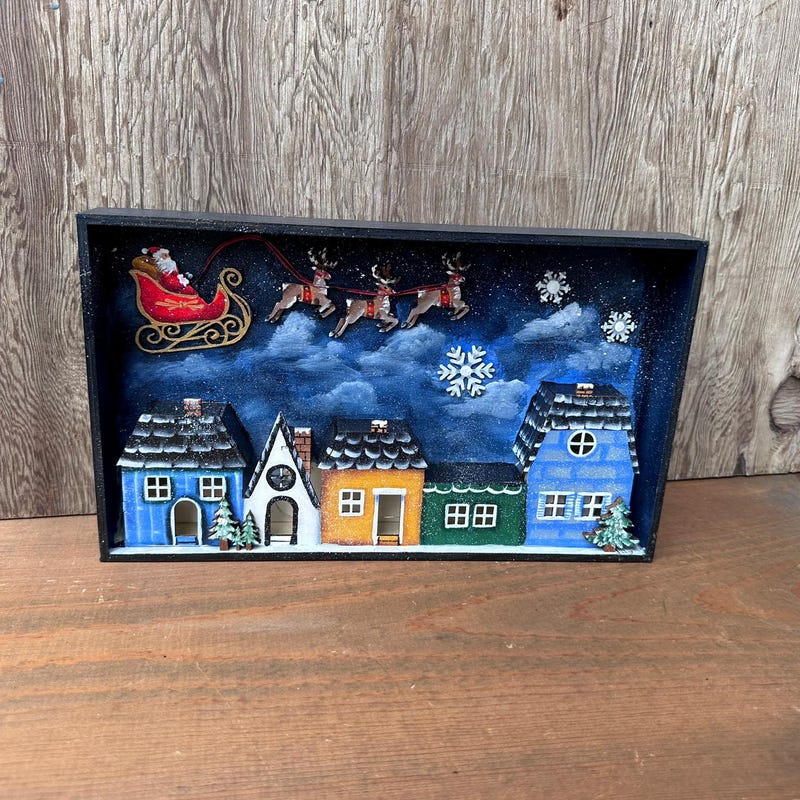 Christmas Shadow Box - Etsy