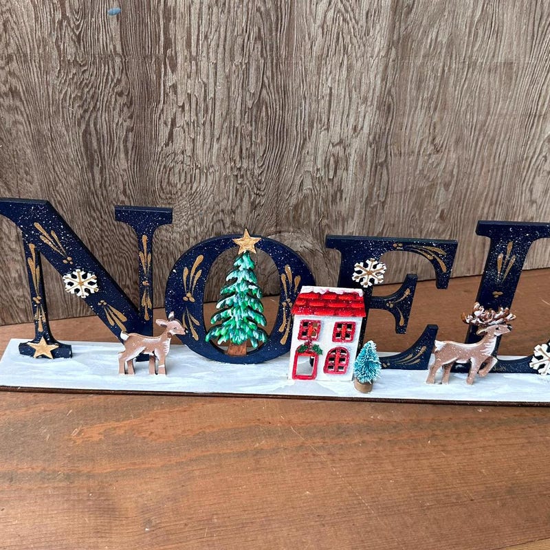 Noel Sign - Etsy
