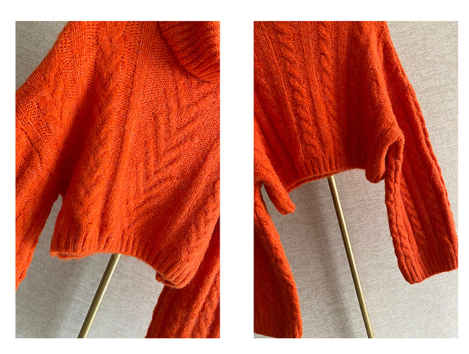 Cozy Sweater for Fall in Orange Color Woman Cozy Turtle Neck - Etsy