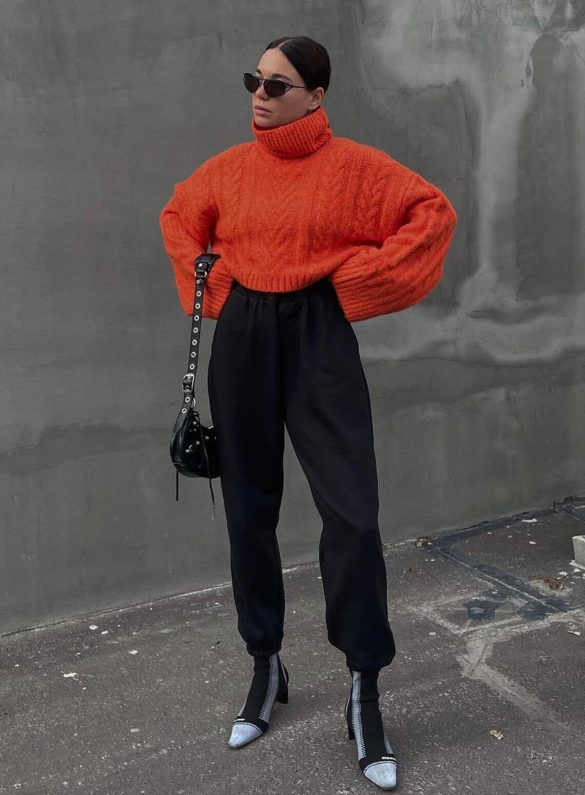 Cozy Sweater for Fall in Orange Color Woman Cozy Turtle Neck - Etsy