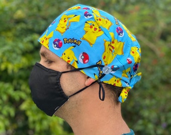 Pikachu Scrub Cap - Etsy