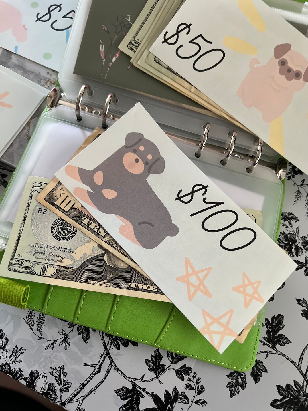 Cute Dog Place Holder Money (printable Digital Download) - Etsy