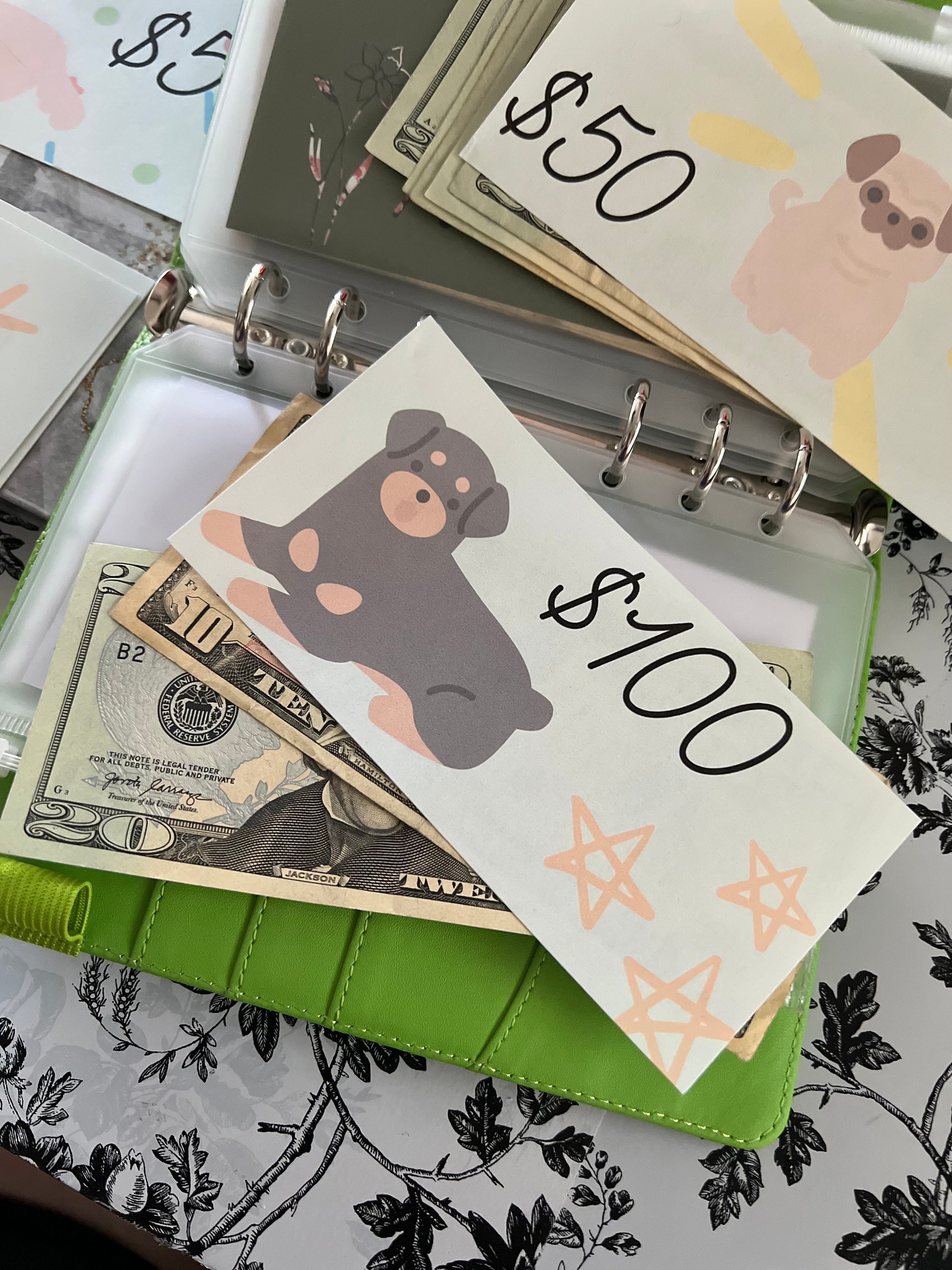 Dog Budgeting Printable | Cute Cash Envelope Template (digital Download ...