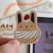 Cream Puff Bunny Sticker Weatherproof Vinyl Matte Sticker - Etsy
