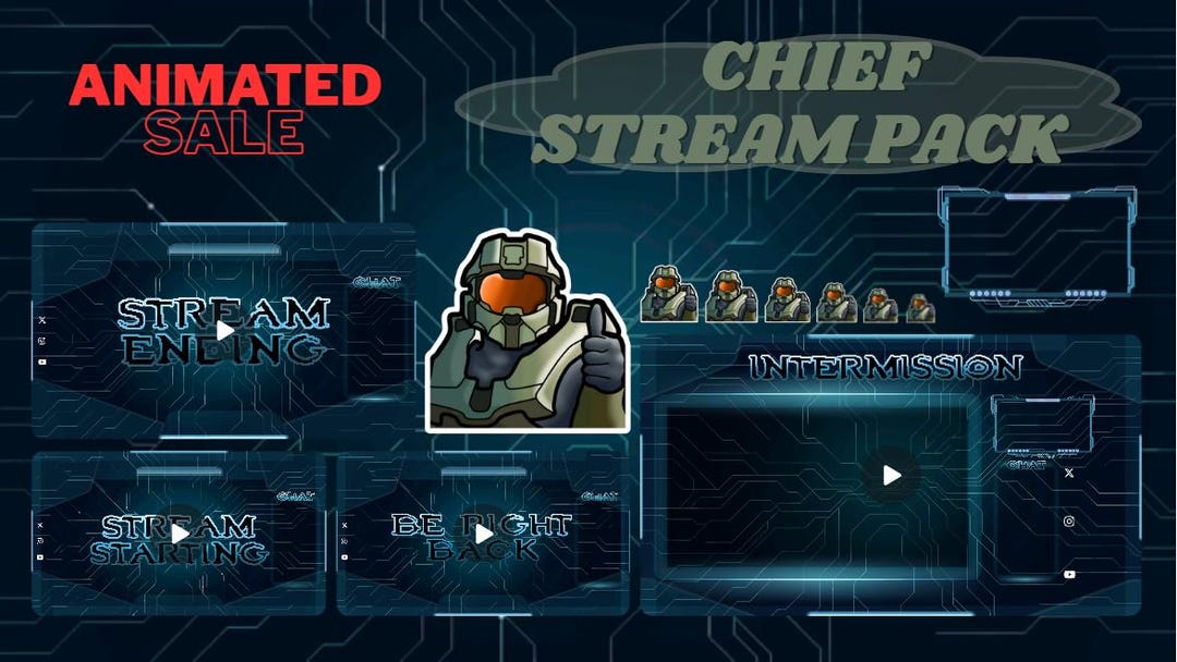 Animated Twitch Screens & Emotes – Halo Edition! - Etsy New Zealand