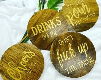 Funny Table Coasters - Etsy