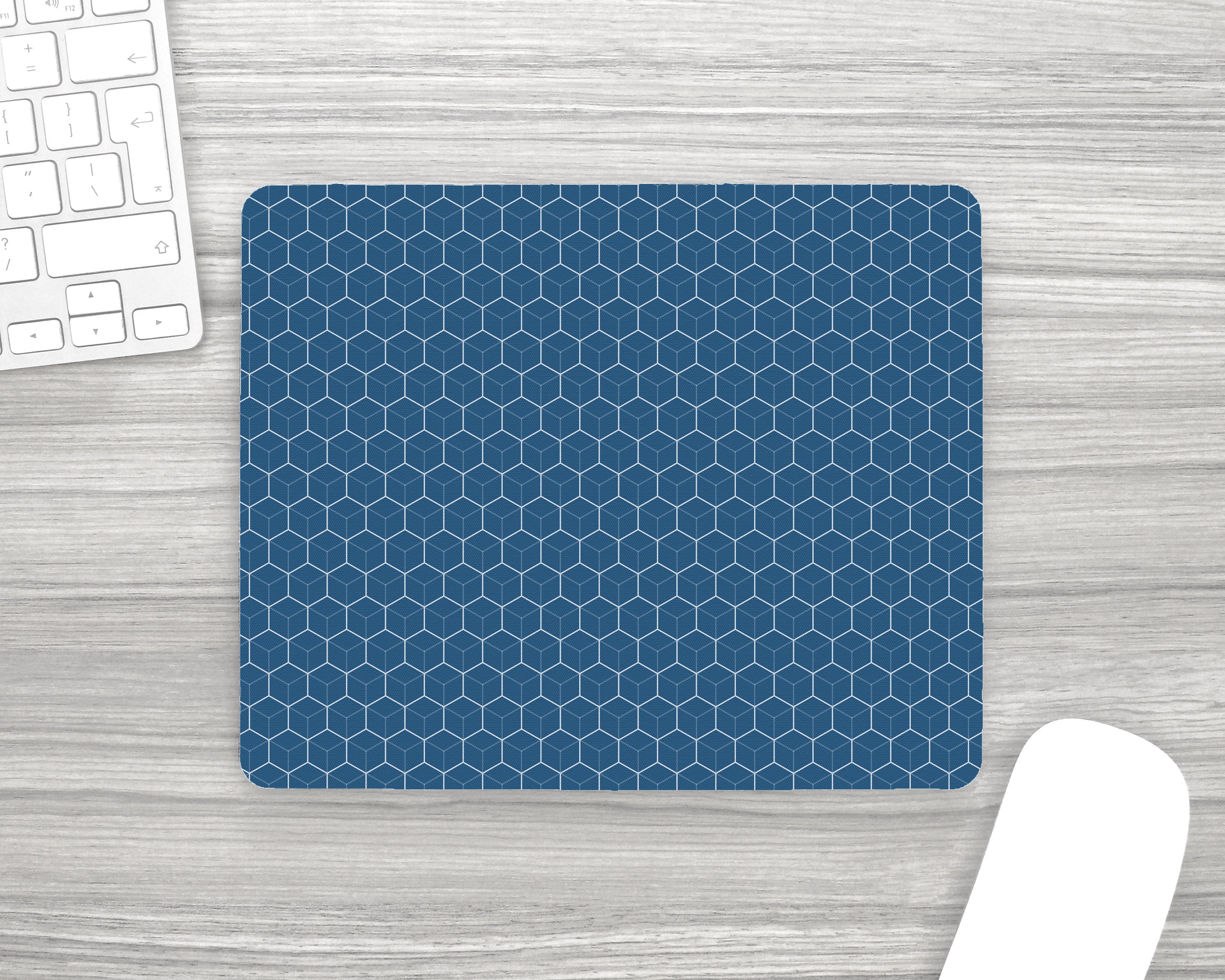 Modern Isometric Pattern Mouse Mat, Pad, Mousepad, Available in a Range ...