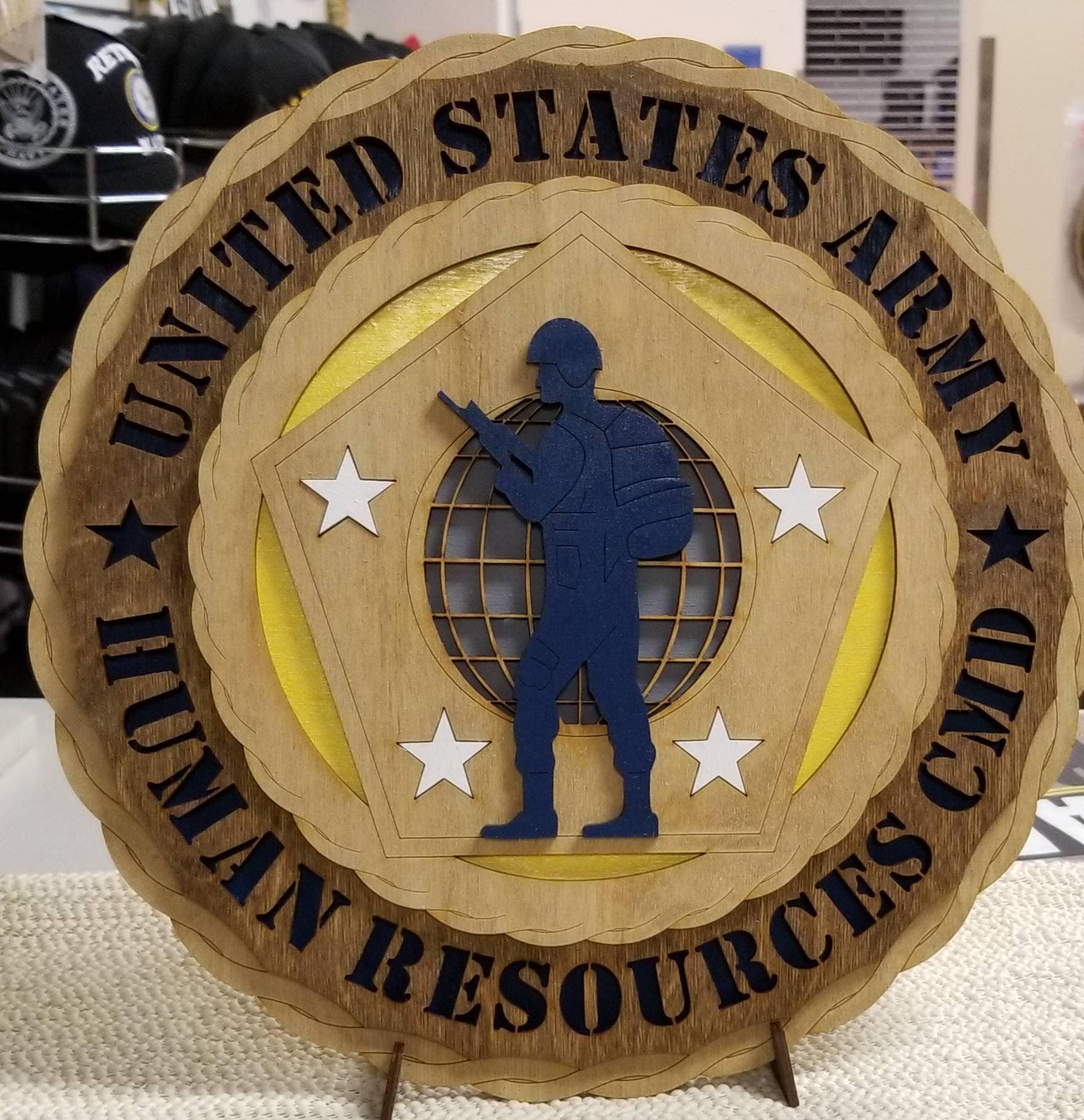 Modern United States Army Human Resources Command Wall Tribute | Etsy
