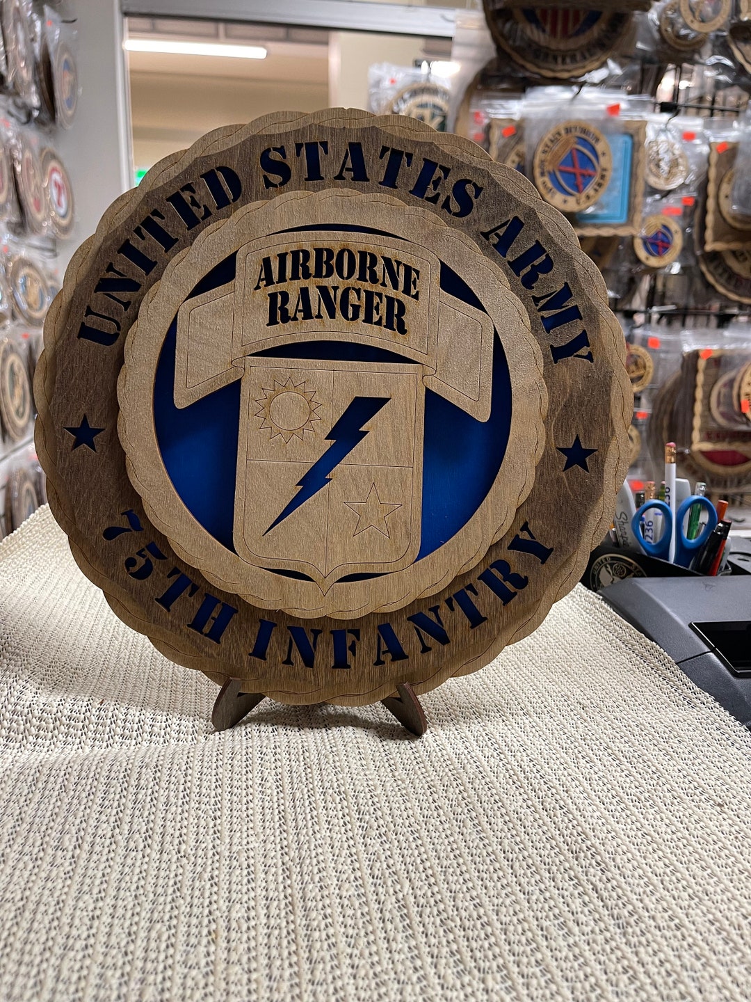 United States Army 75th Infantry Airborne Ranger Large Plaque - Etsy