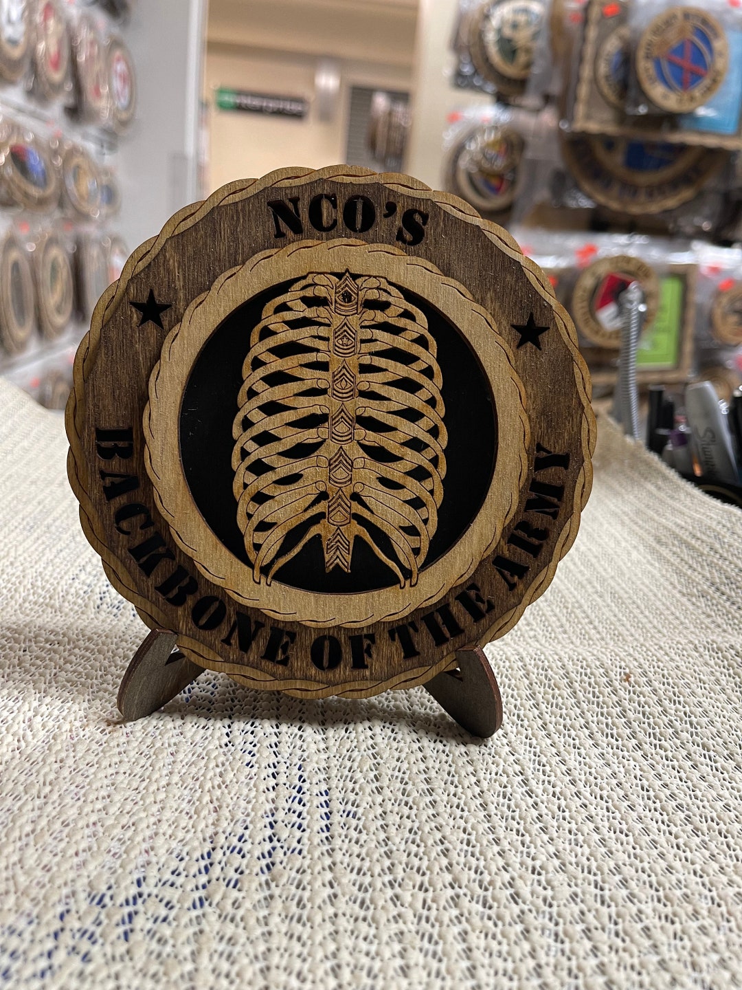 Nco's Backbone of the Army Desktop Plaque - Etsy