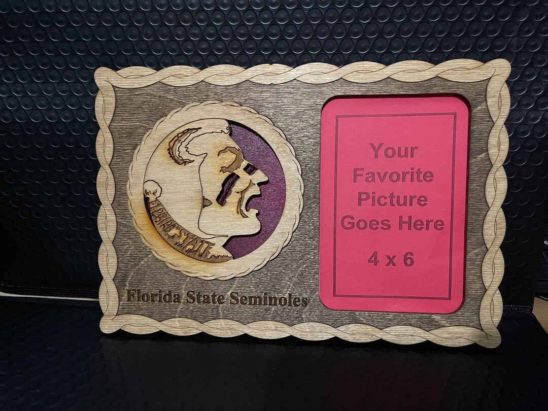 Florida State University Picture Frame Plaque - Etsy