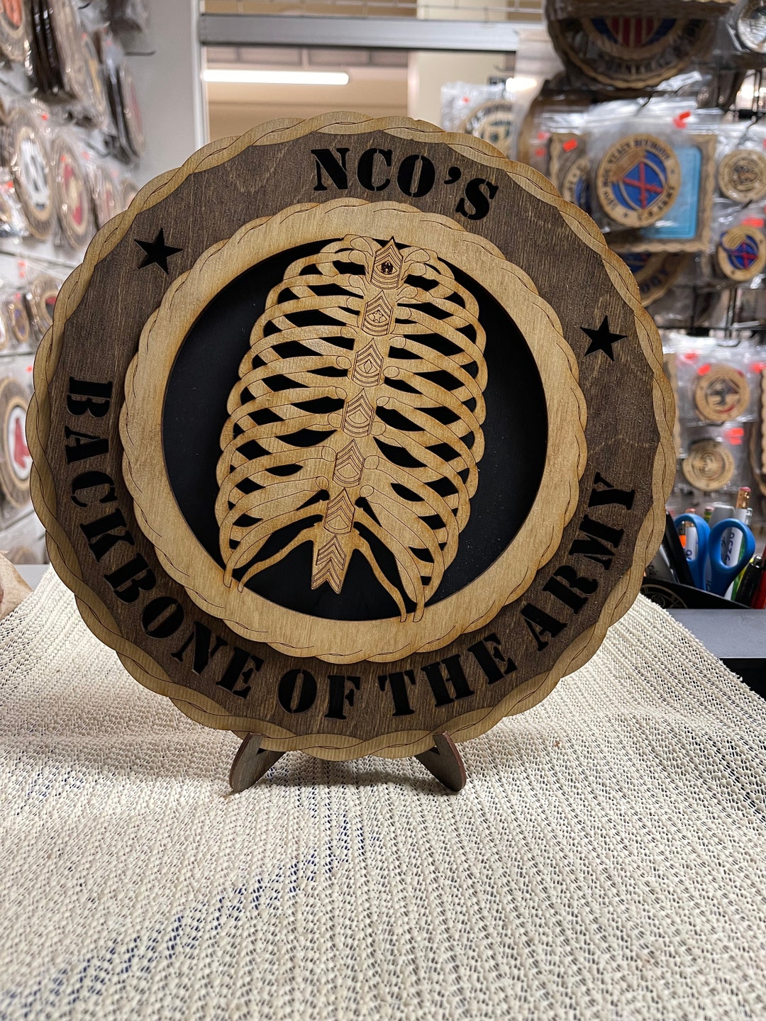 Nco's Backbone of the Army Large Plaque - Etsy