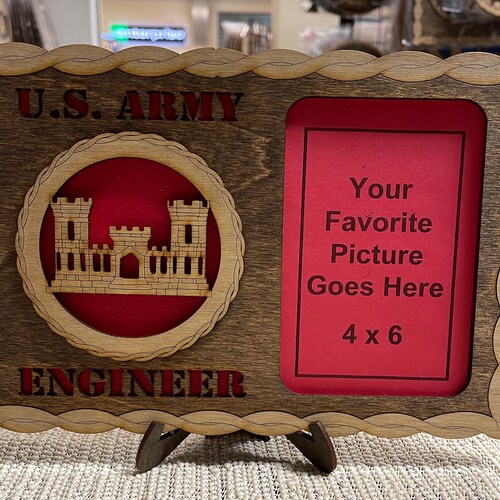 United States Army Engineer Picture Frame Plaque - Etsy