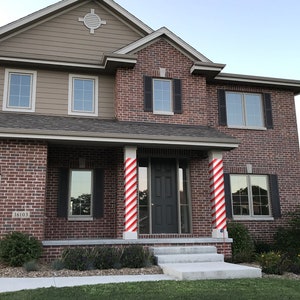 Huggits Candy Cane Column Wrap Priced Each - Etsy