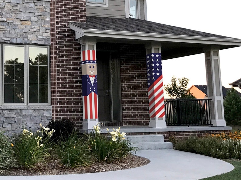 Huggits United States Flag Column Wrap - Etsy