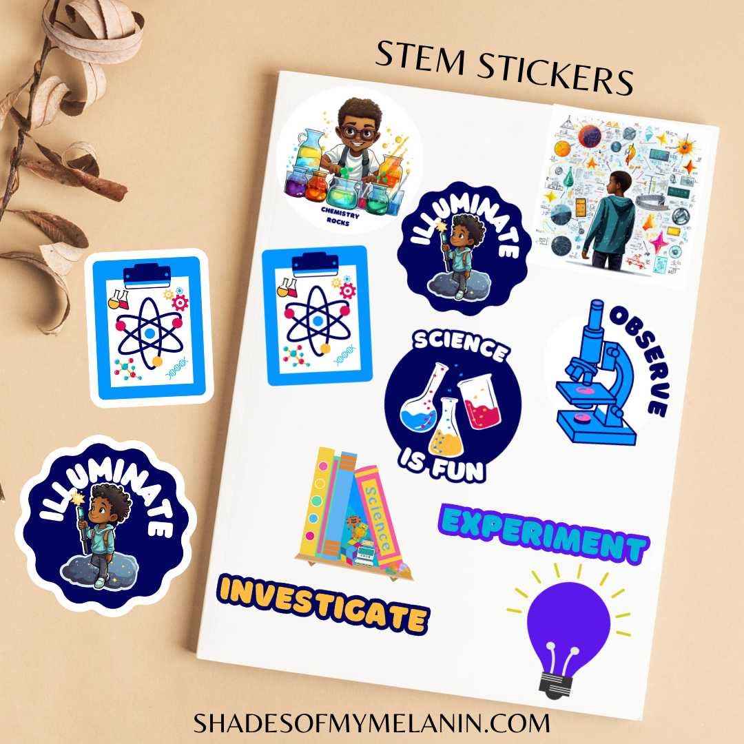 STEM Sticker Pack - Etsy