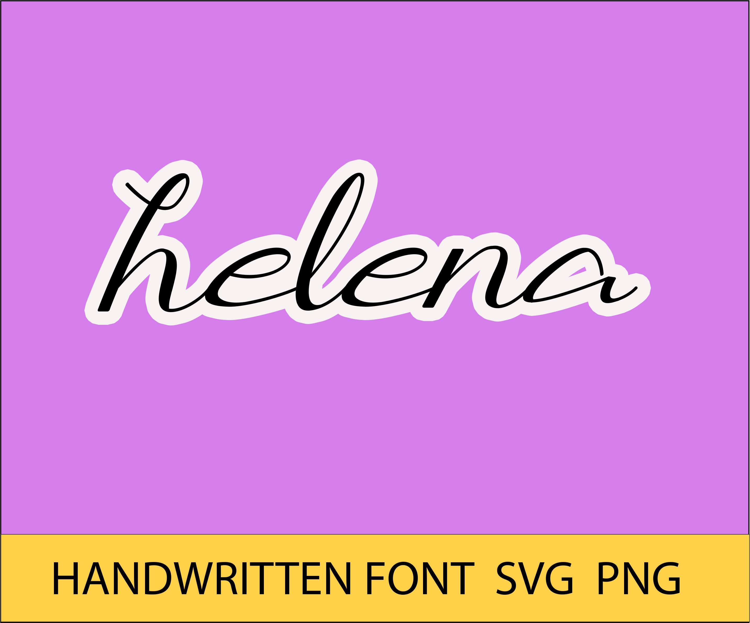 Helena Font. Handwritten Font Svg. Font for Cricut. - Etsy