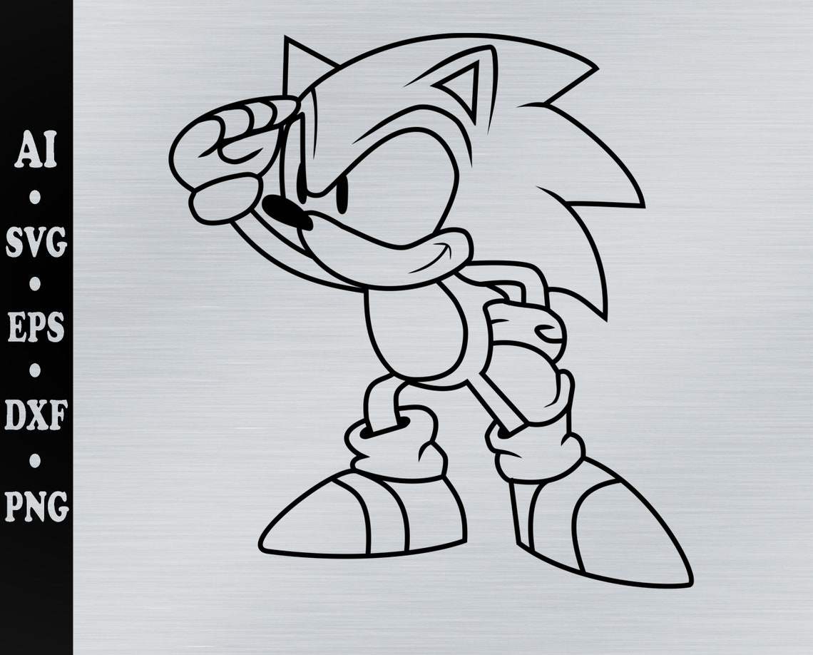 Sonic svg. sonic silhouette sonic vector super sonic. | Etsy