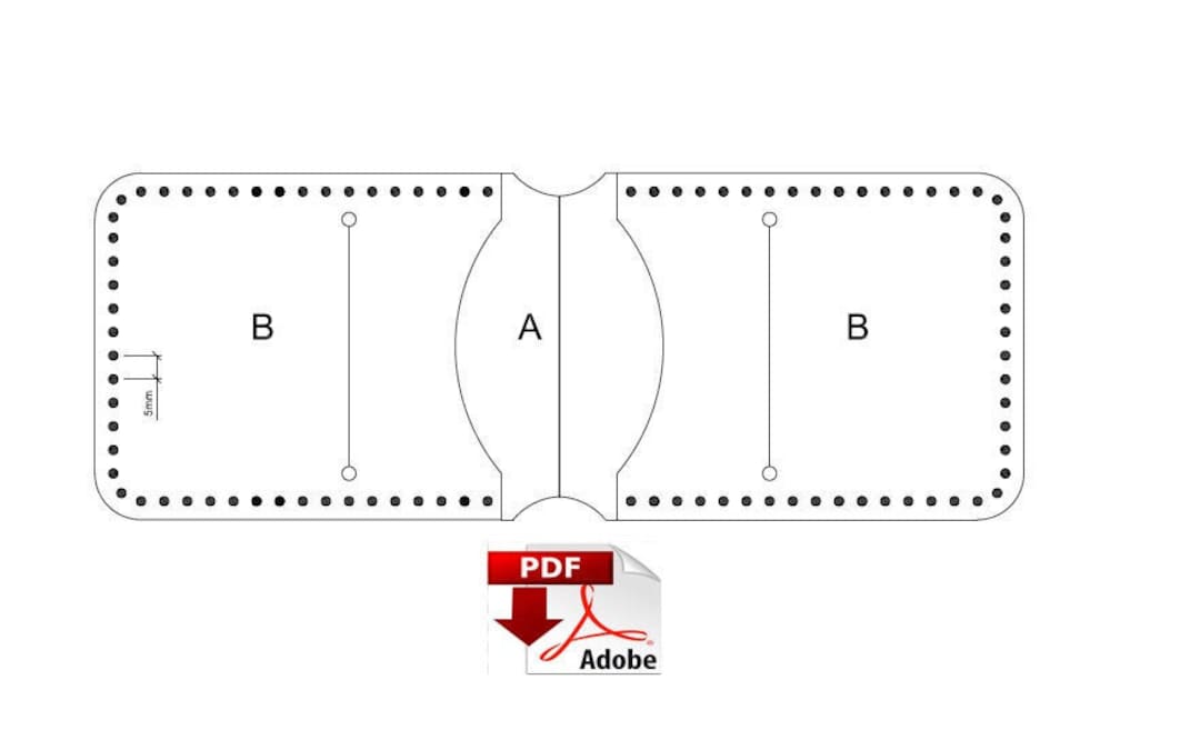 Leather Money Clip, Wallet Pattern, Wallet Template, Leather PDF ...