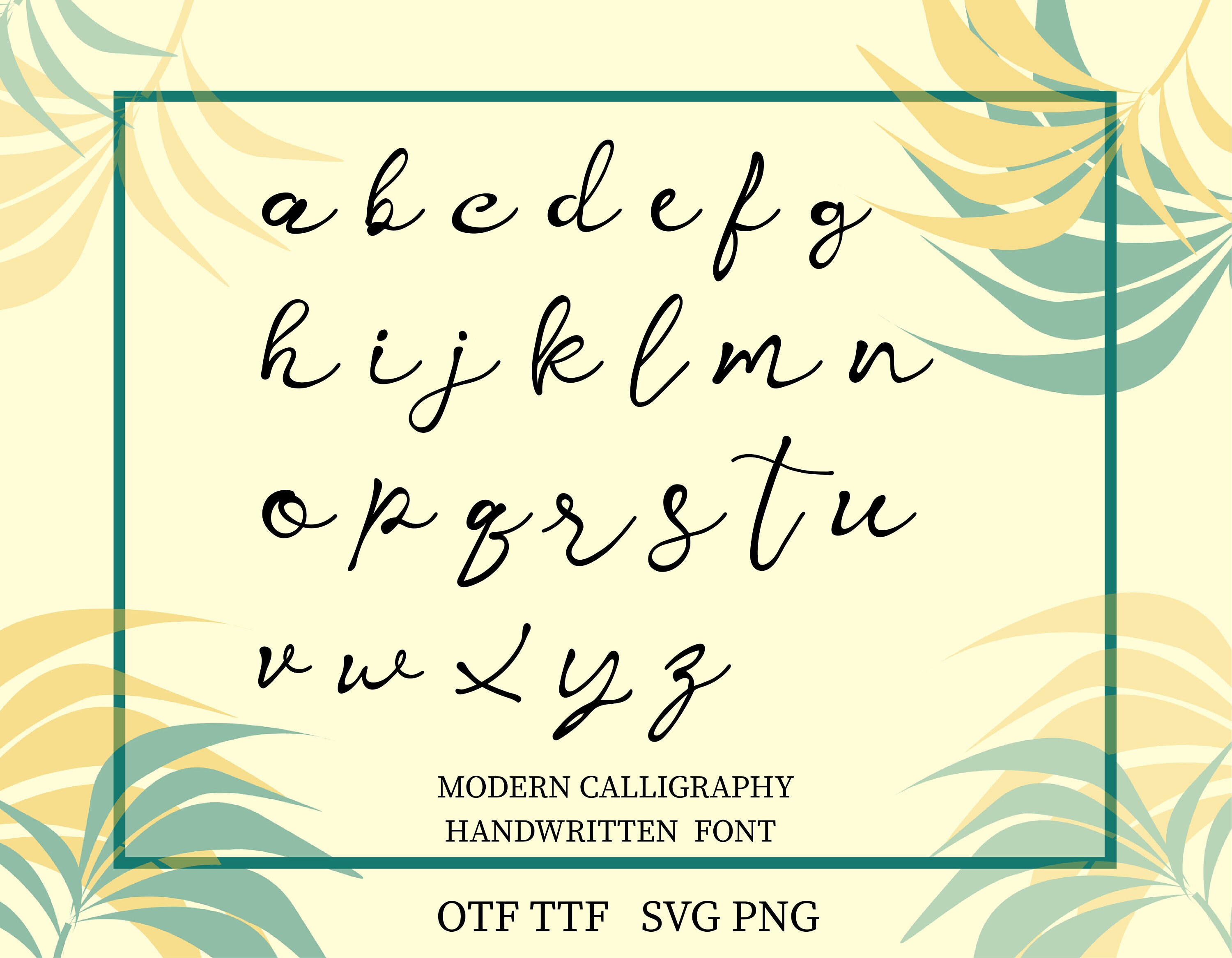 Digital Font. Caligraphy Font Svg. Handwritten Font Svg. Font for ...