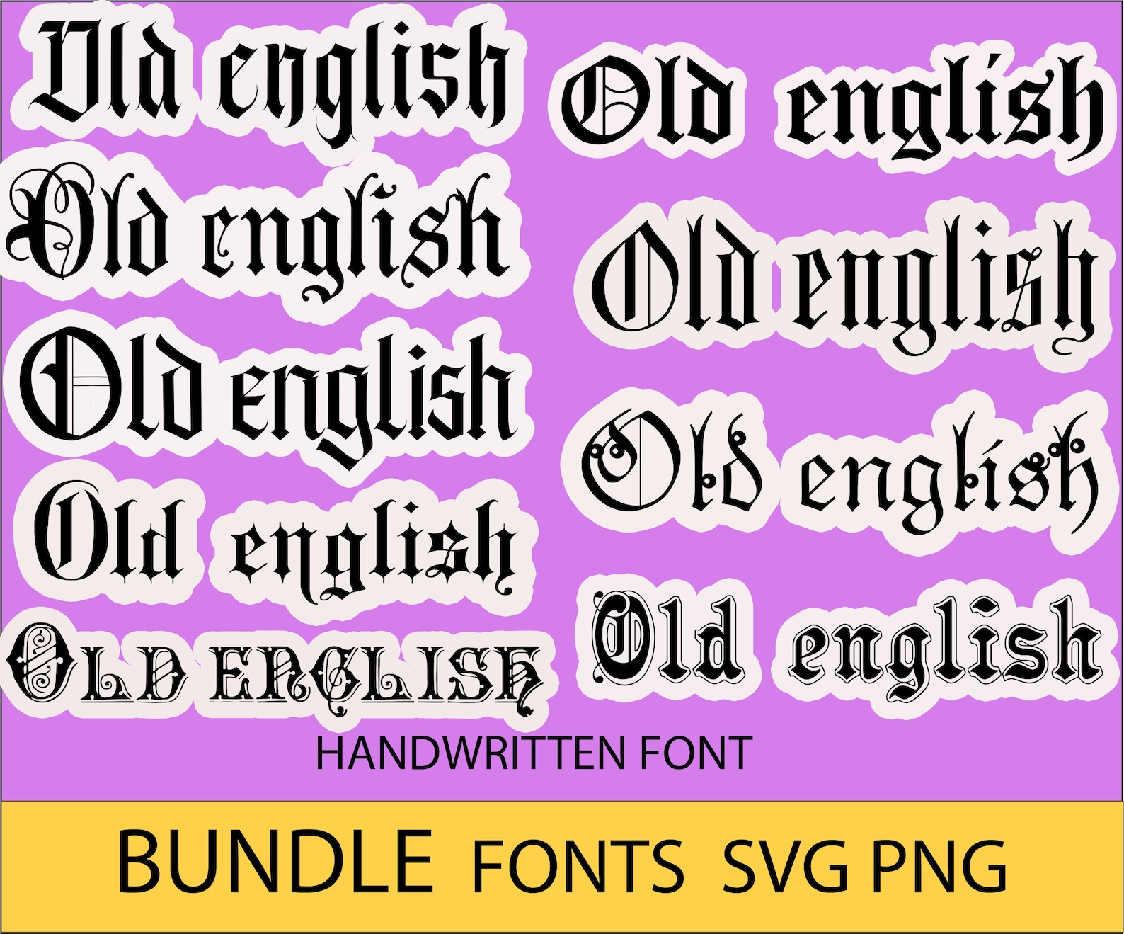 Old English Font Svg. Font Svg. Old English Font Svg Bundle. Old ...