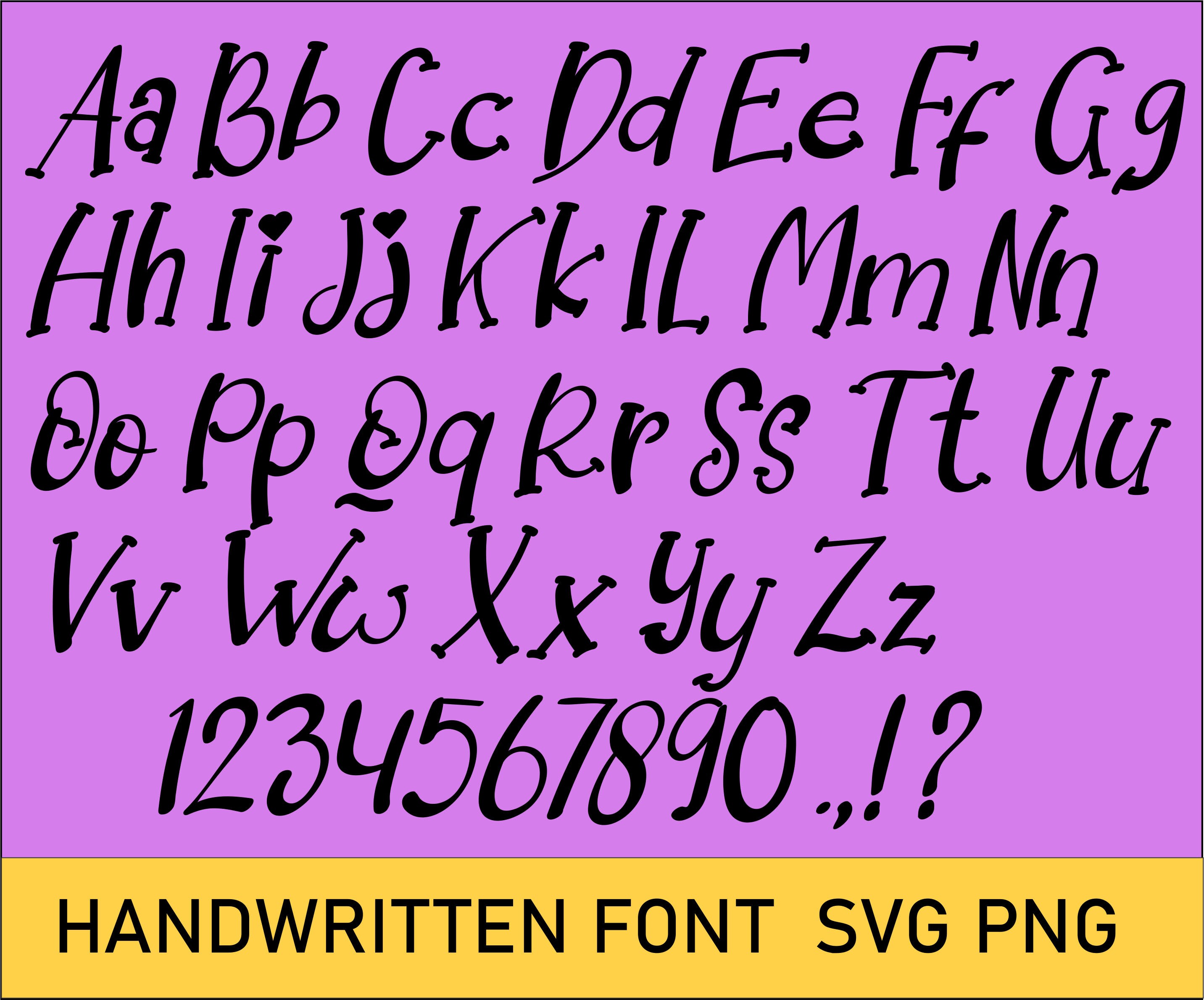 Carolina Font. Handwritten Font Svg. Font for Cricut. - Etsy