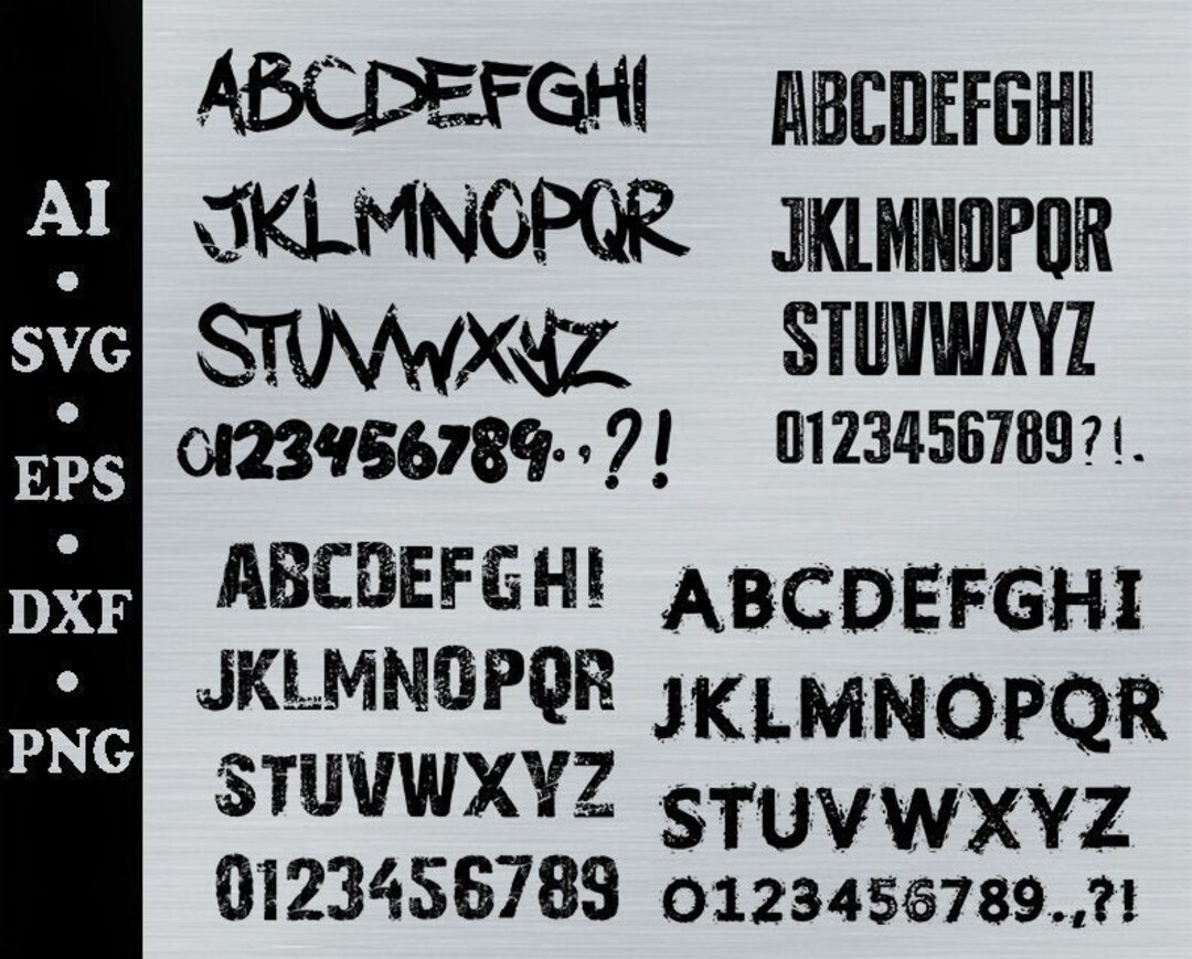 Distressed Font Svg. Font Svg. Distressed Font Svg Bundle. Distressed ...