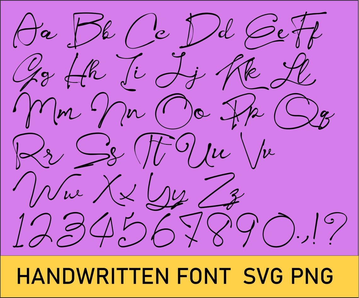 Kathryn Font. Handwritten Font Svg. Font for Cricut. - Etsy