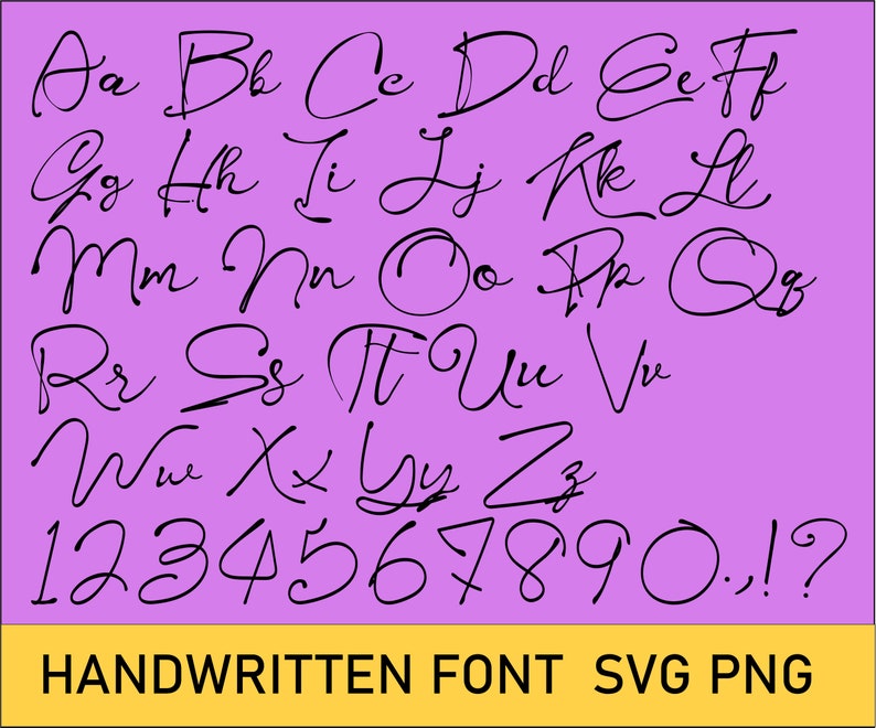 Kathryn Font. Handwritten Font Svg. Font for Cricut. - Etsy