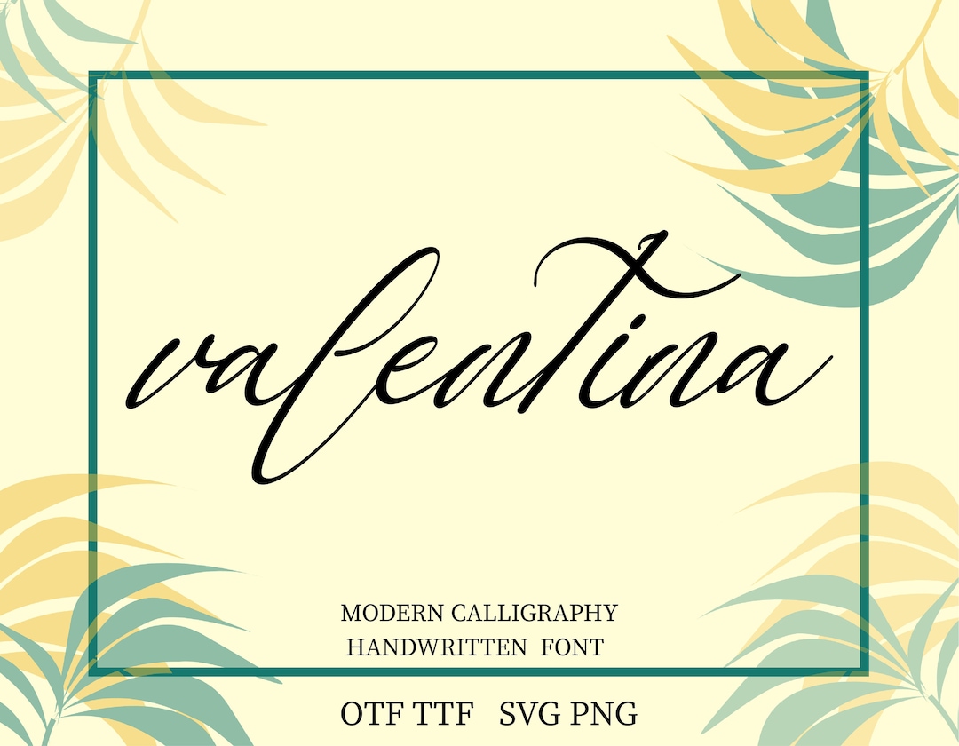 Caligraphy Font Svg. Digital Font. Handwritten Font Svg. Font for ...