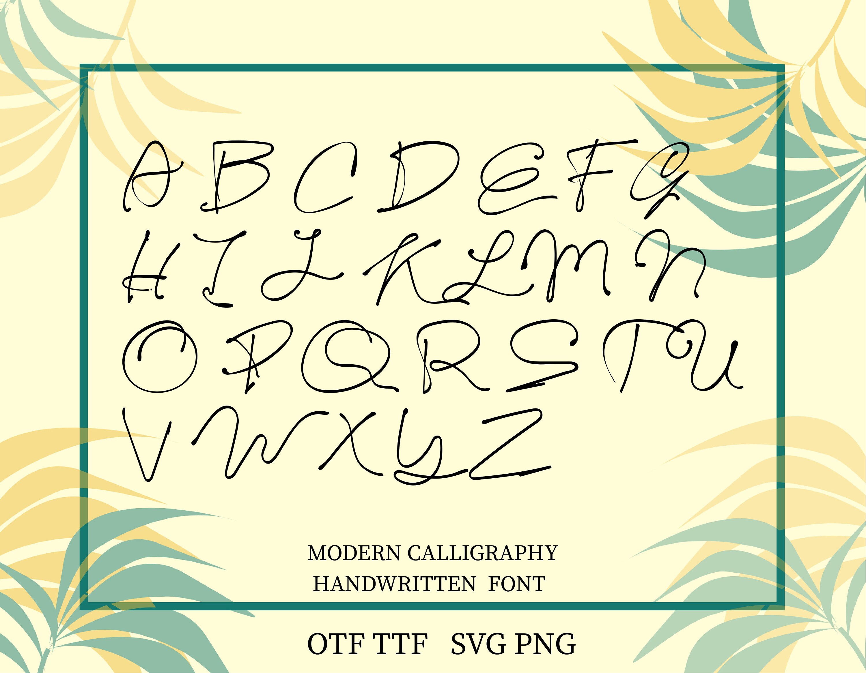 Digital Font. Caligraphy Font Svg. Handwritten Font Svg. Font for ...