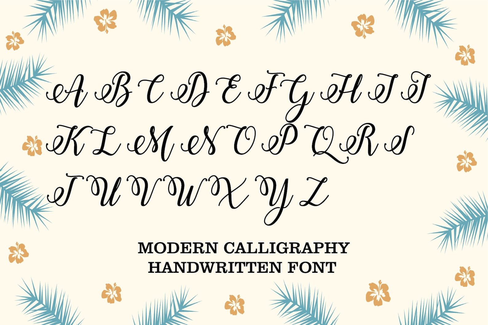 Caligraphy font svg. digital font. modern font. handwritten | Etsy