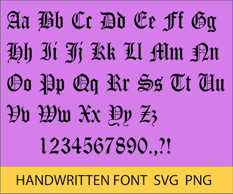 Old English Font Svg. Font Svg. Old English Font Svg Bundle. Old ...