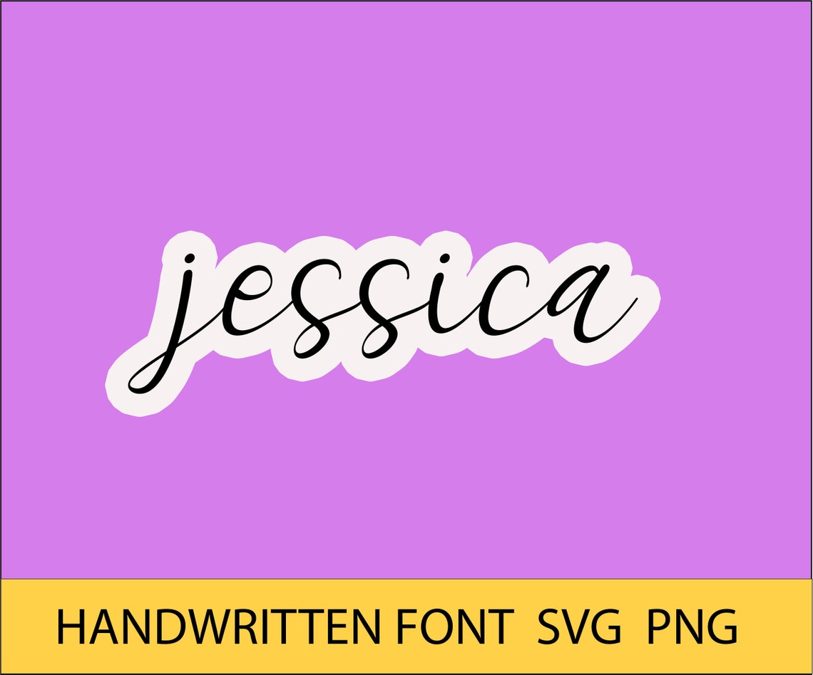 Jessica Font. Handwritten Font Svg. Font for Cricut. - Etsy