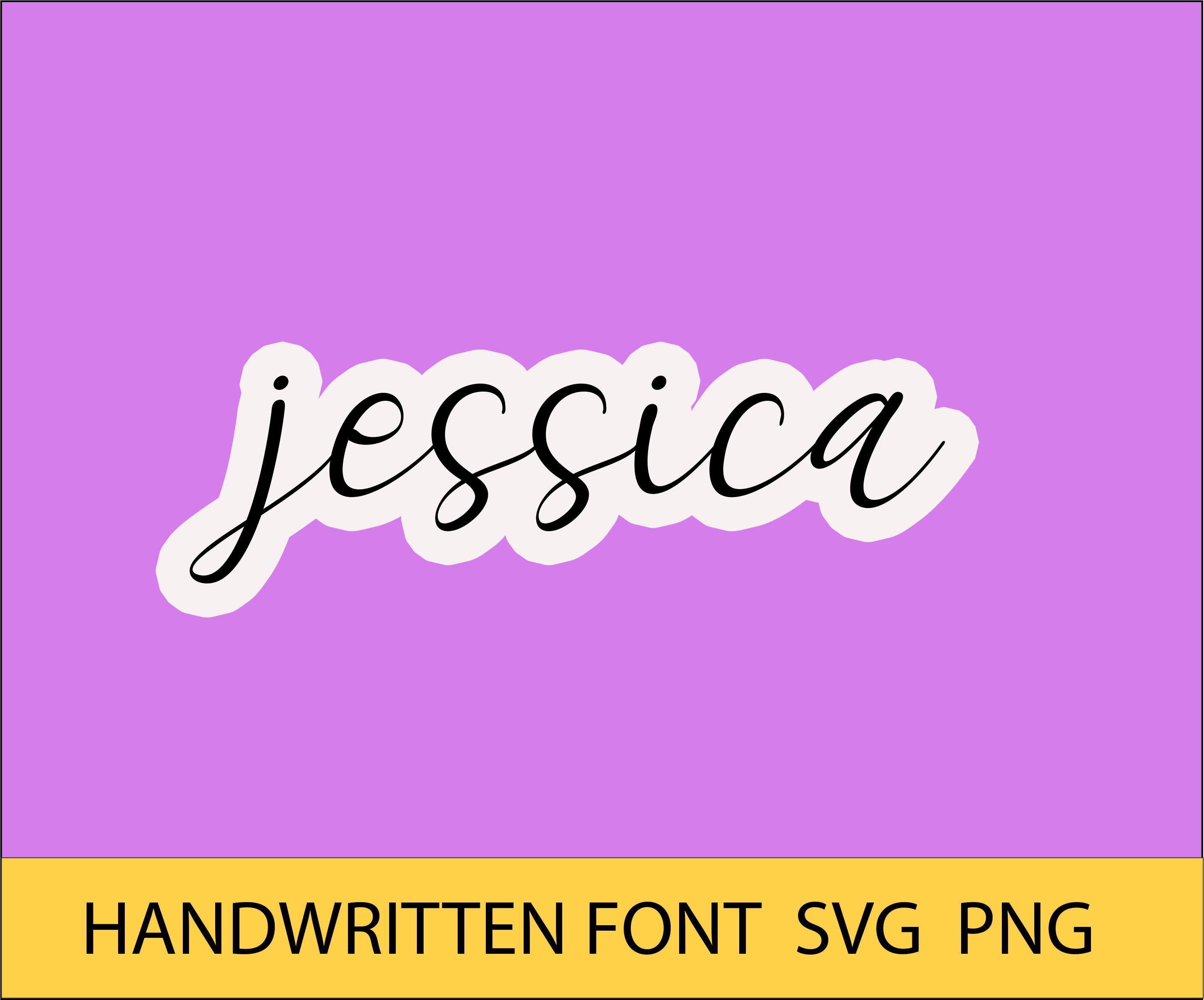 Jessica Font. Handwritten Font Svg. Font for Cricut. - Etsy Ireland