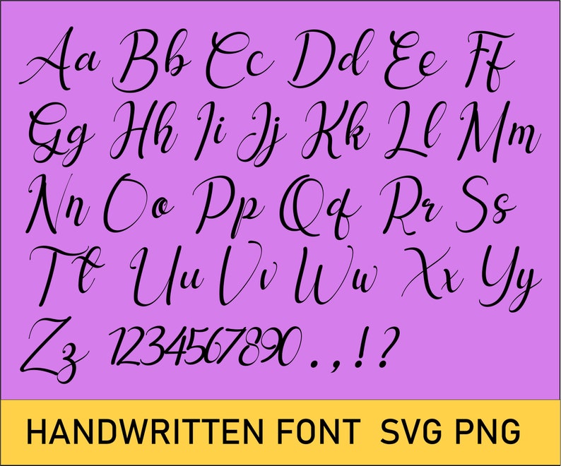 Barbara Font. Handwritten Font Svg. Font for Cricut. - Etsy