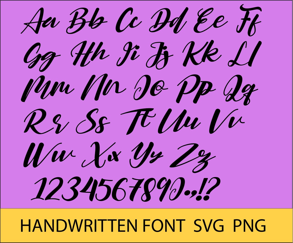 Beatrice Font. Handwritten Font Svg. Font for Cricut. - Etsy