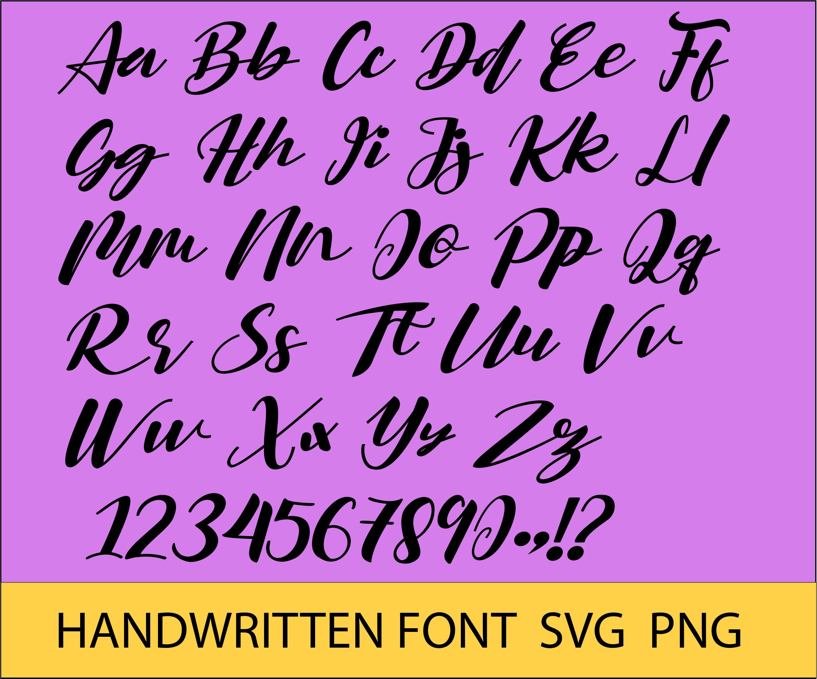 Beatrice Font. Handwritten Font Svg. Font for Cricut. - Etsy