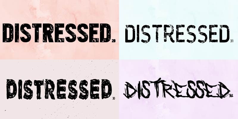 Distressed Font. Distressed Font Bundle 36 Fonts. Font for Cricut ...