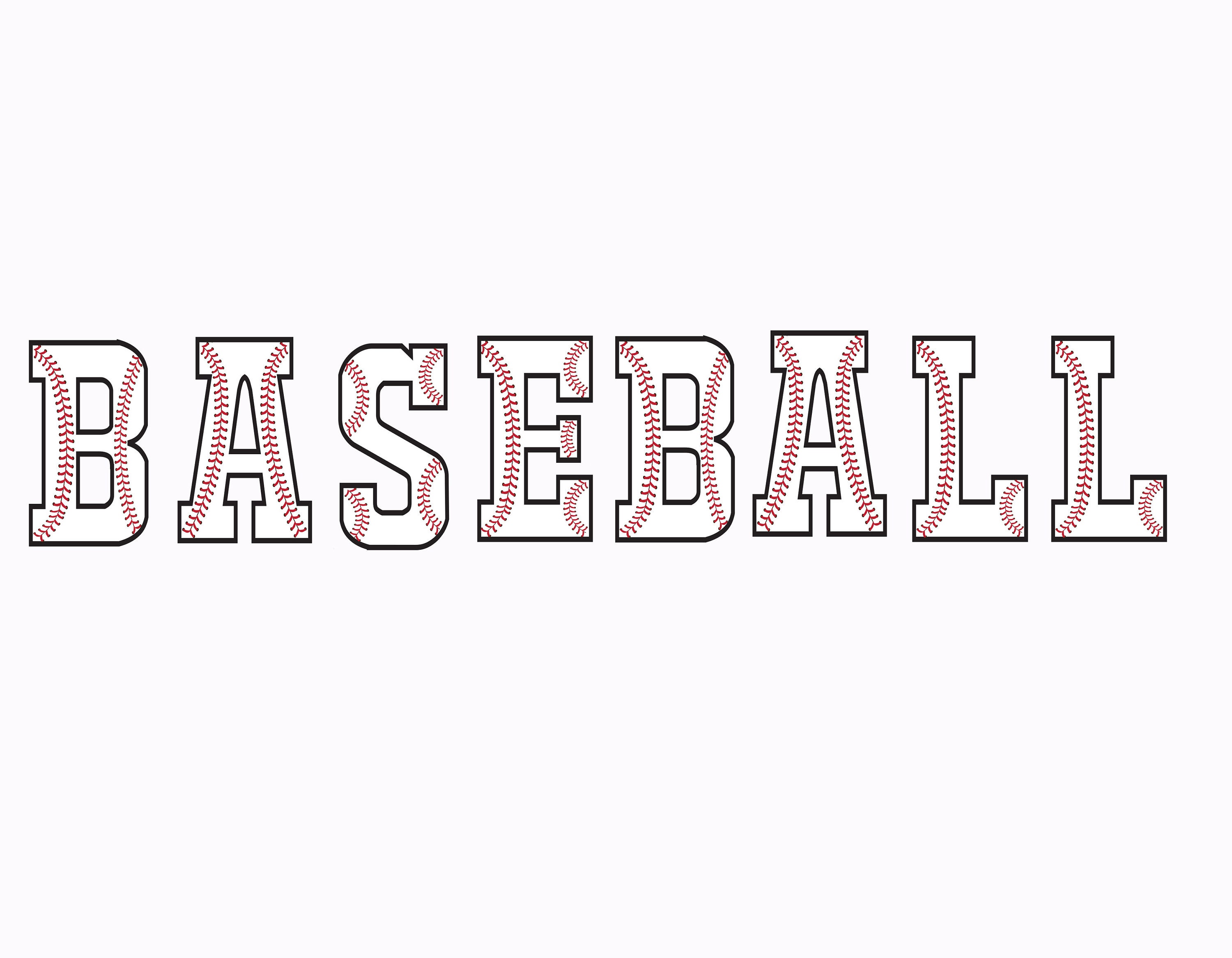Baseball Font Svg. Font Svg. Baseball Font Svg Bundle. Baseball Numbers ...